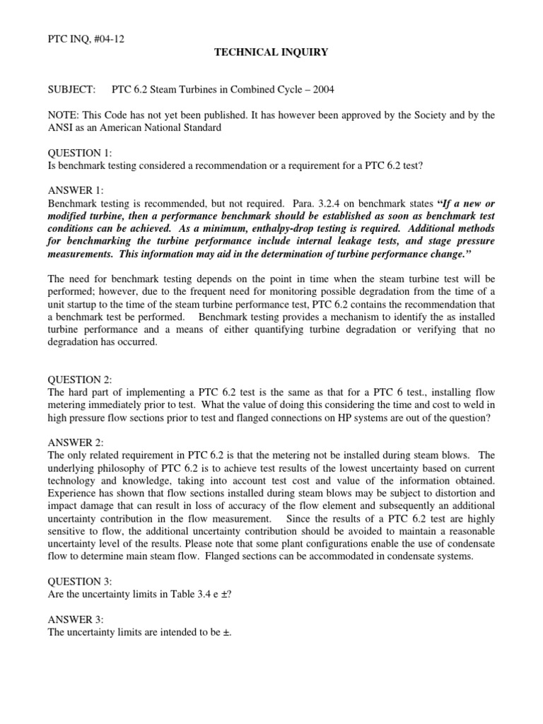 Technical Inquiry | PDF | Uncertainty | Mechanical Engineering