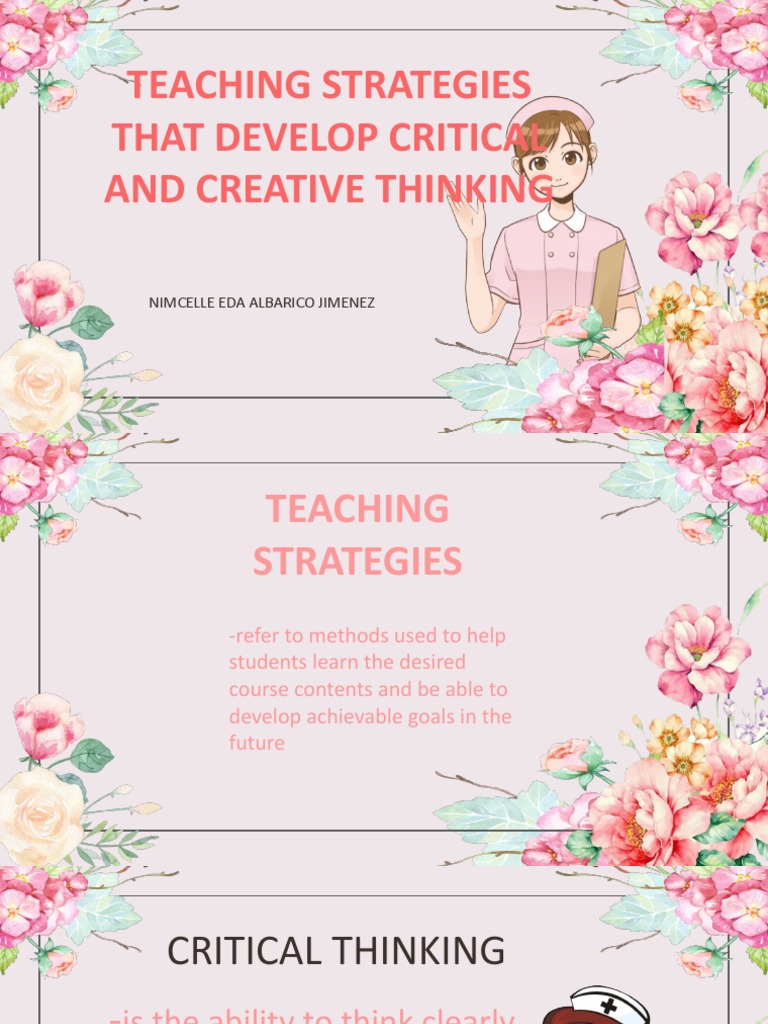 Strategies for Critical and Creative Thinking | PDF | Critical Thinking ...