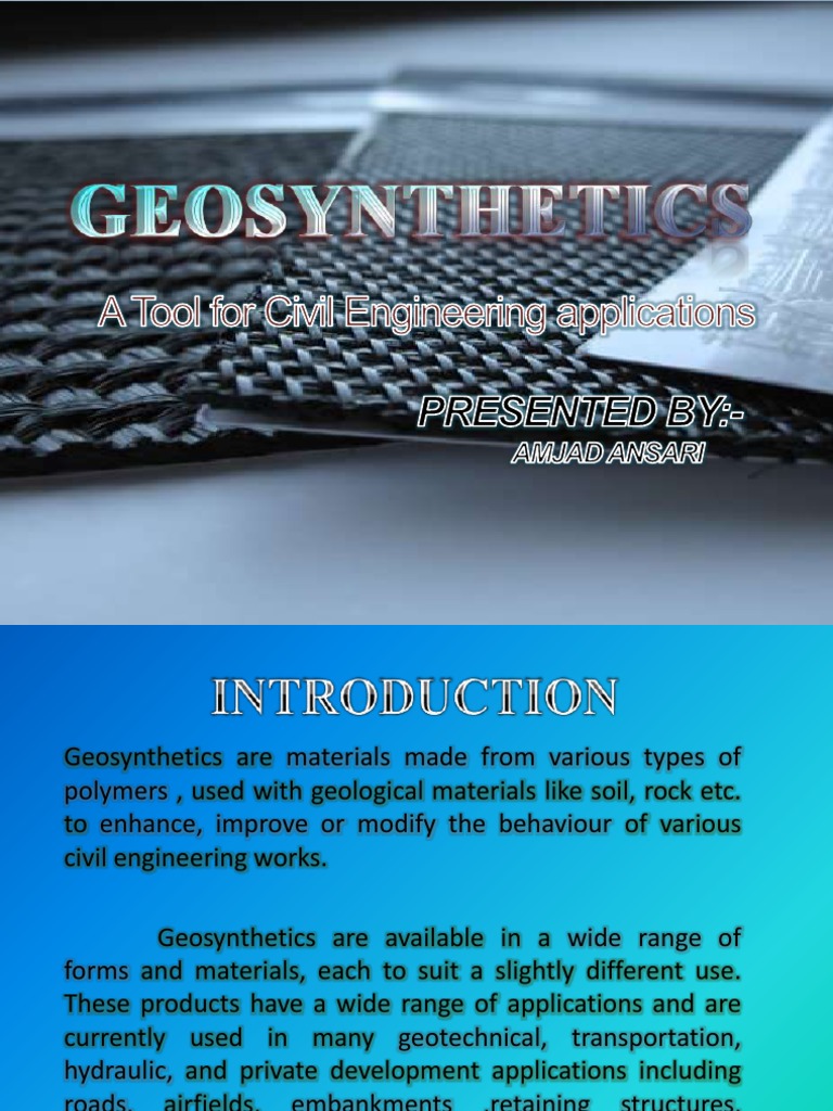 Geosynthetics Final PDF | PDF | Natural Materials | Horticulture And ...