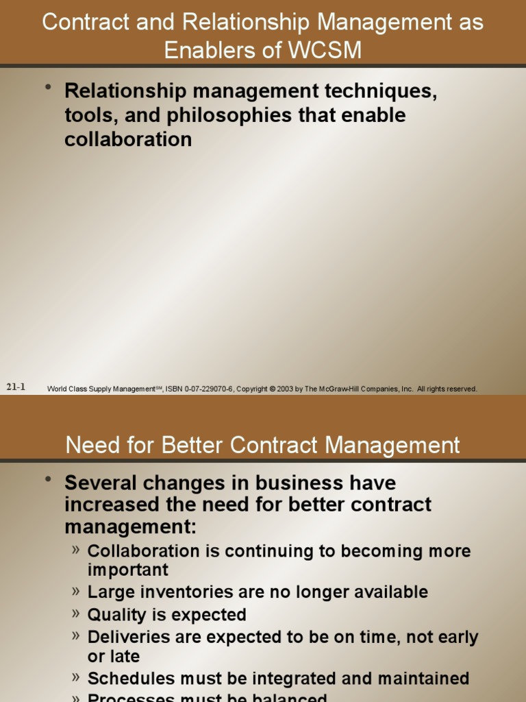 Relationship and Contract Management | PDF | Evaluation | Copyright