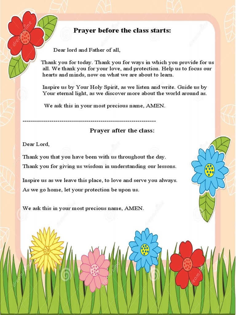 Prayer Before and After | PDF