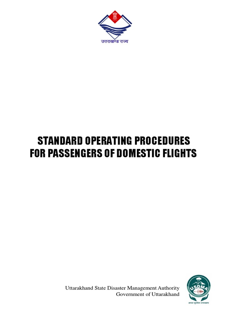 SoPs For Domestic Flight | PDF | Quarantine | Business