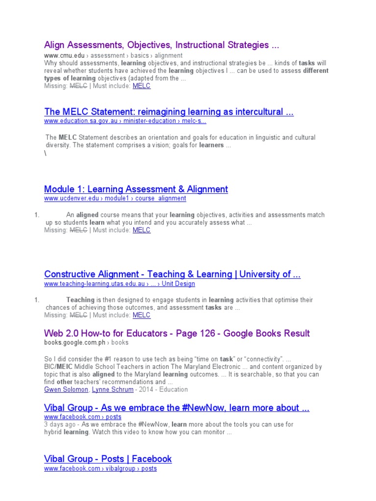 Align Assessments | PDF | Educational Assessment | Metacognition