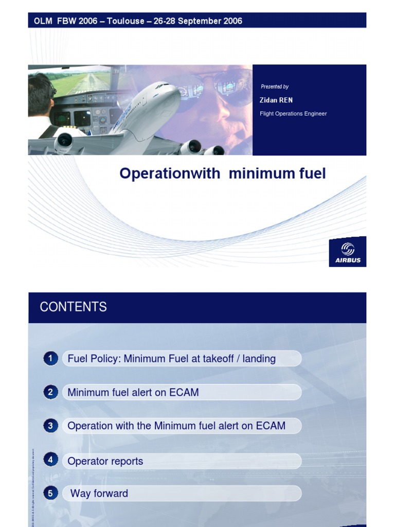 Operation With Minimum Fuel PDF | PDF | Airbus | Aviation
