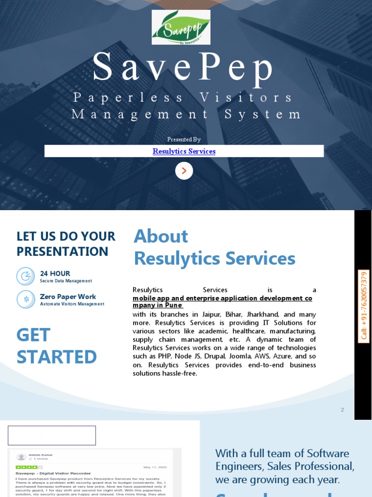 SavePepe - Visitors Management System | PDF | Cloud Computing | Information Technology