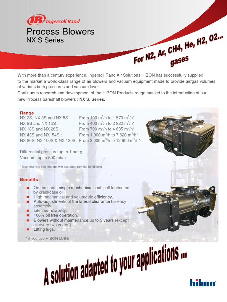 Process Blowers: NX S Series | PDF | Machines | Mechanical Engineering