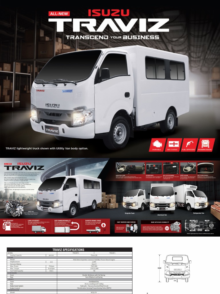 Isuzu Traviz Brochure-1 PDF | PDF
