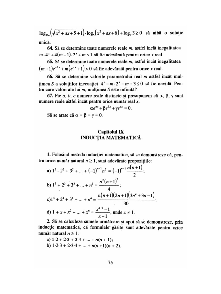 CDS Aplicatii Inductia Matematica | PDF