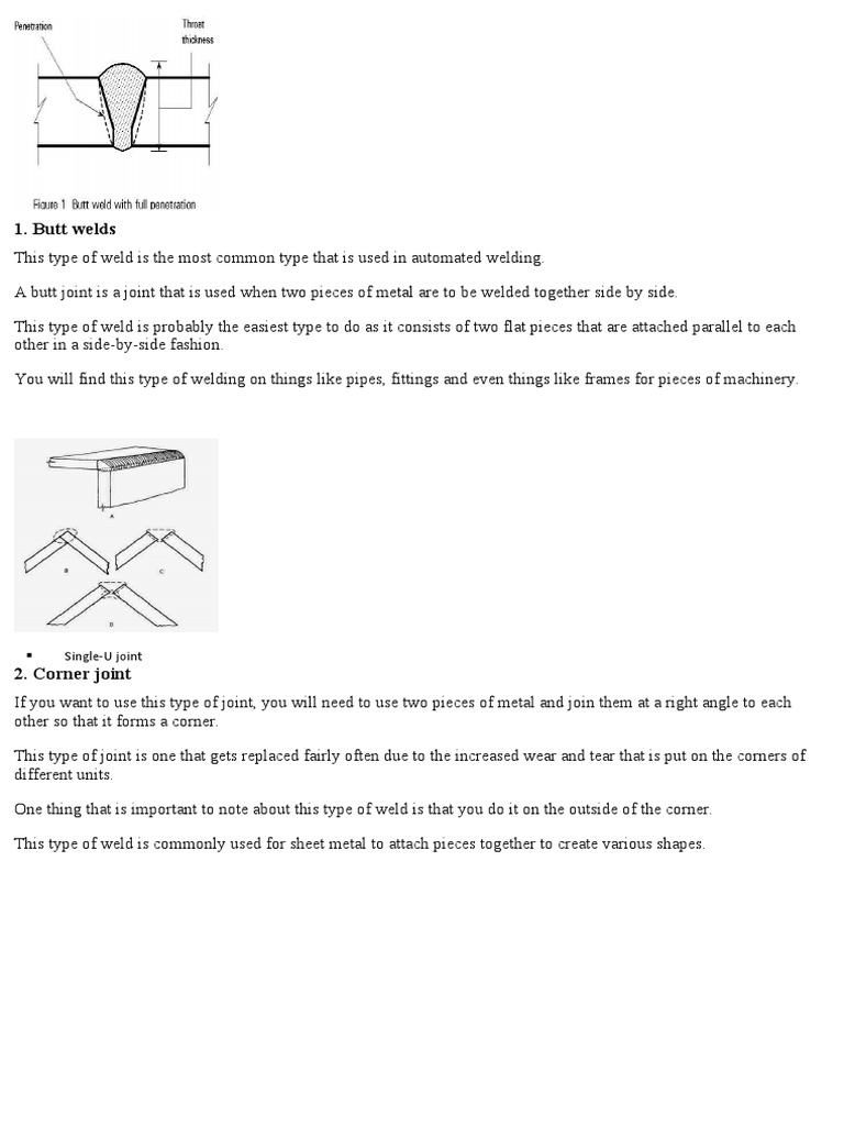 Types of Welding | PDF