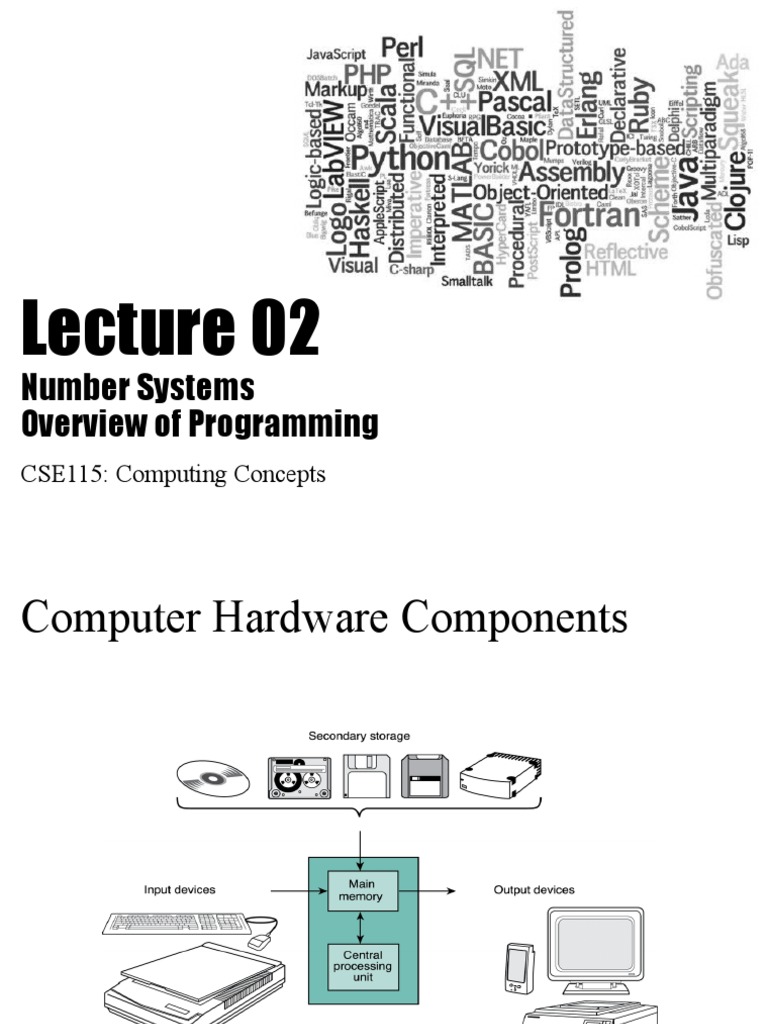 Number Systems Overview of Programming: CSE115: Computing Concepts | PDF | Computer Data Storage ...