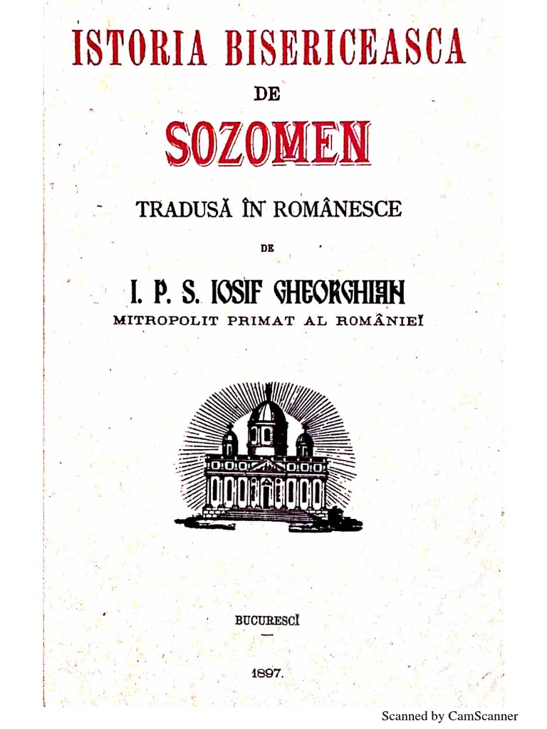 Istorie Bisericească - Sozomen | PDF