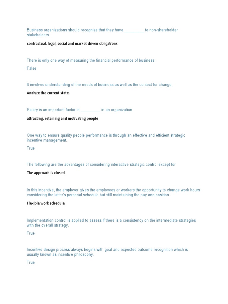 Strategic Management Part 7 Pdf Business Finance Money Management