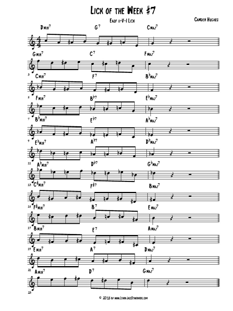 Lick of The Week 7.2 PDF | PDF
