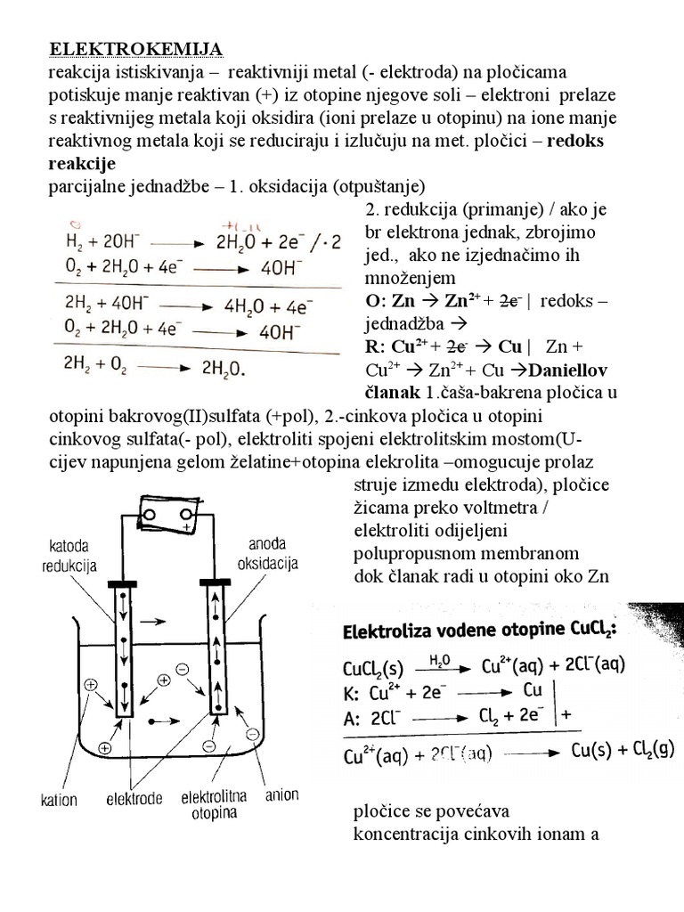 Elektrokemija, Metali | PDF
