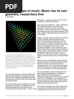 Geometry of Musical Chords Explained | PDF | Harmony | Pitch (Music)