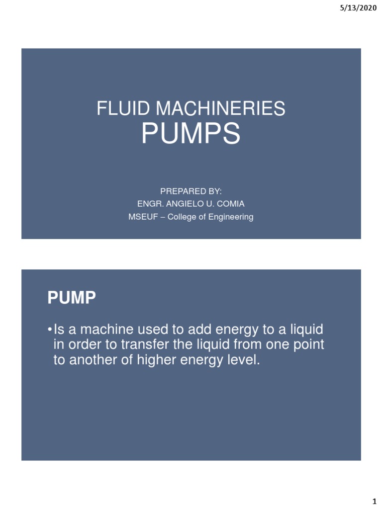 Pumps PDF | PDF | Pump | Flow Measurement
