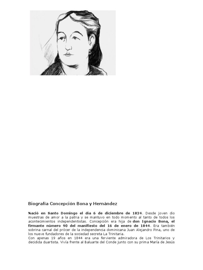 Biografía Concepción Bona y Hernández | PDF