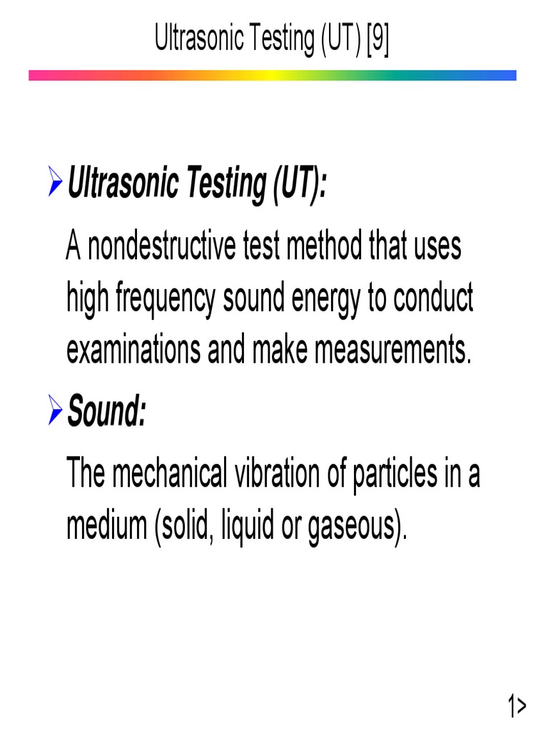 Ultrasonic Testing | PDF | Waves | Ultrasound
