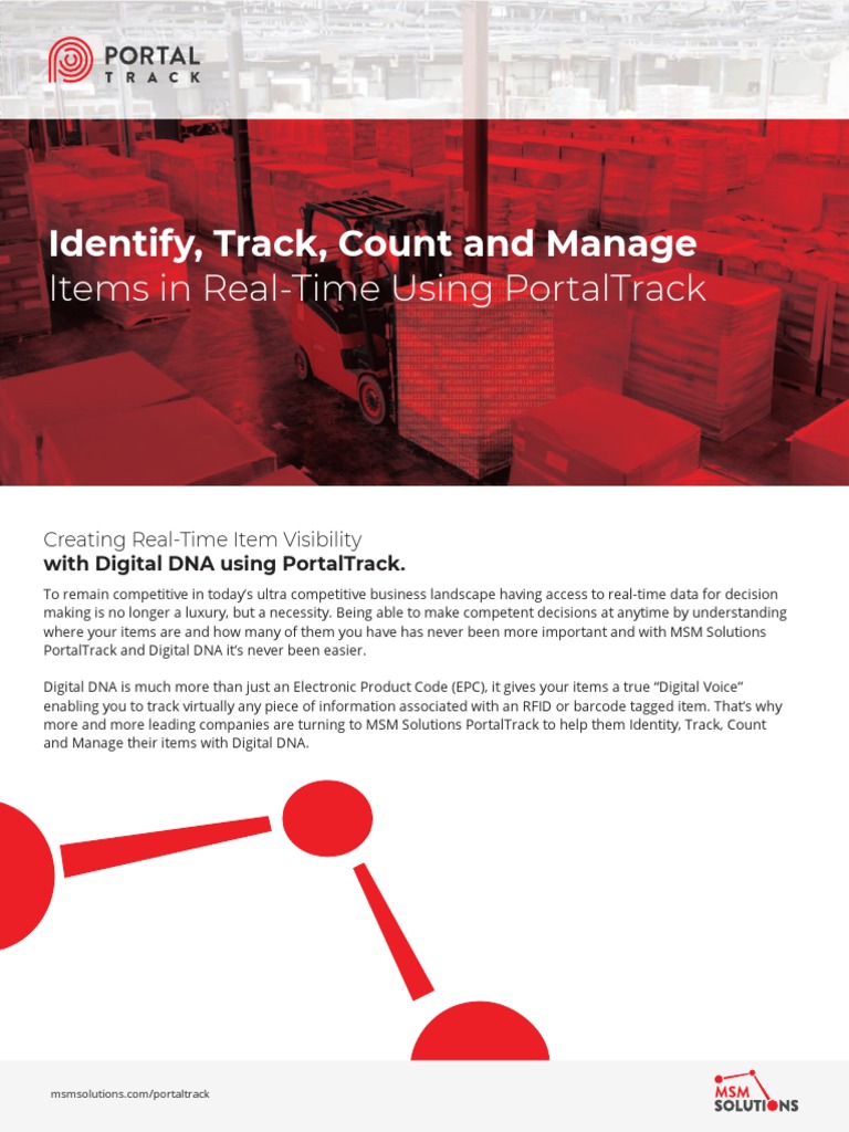 Identify, Track, Count and Manage: Items in Real-Time Using Portaltrack ...