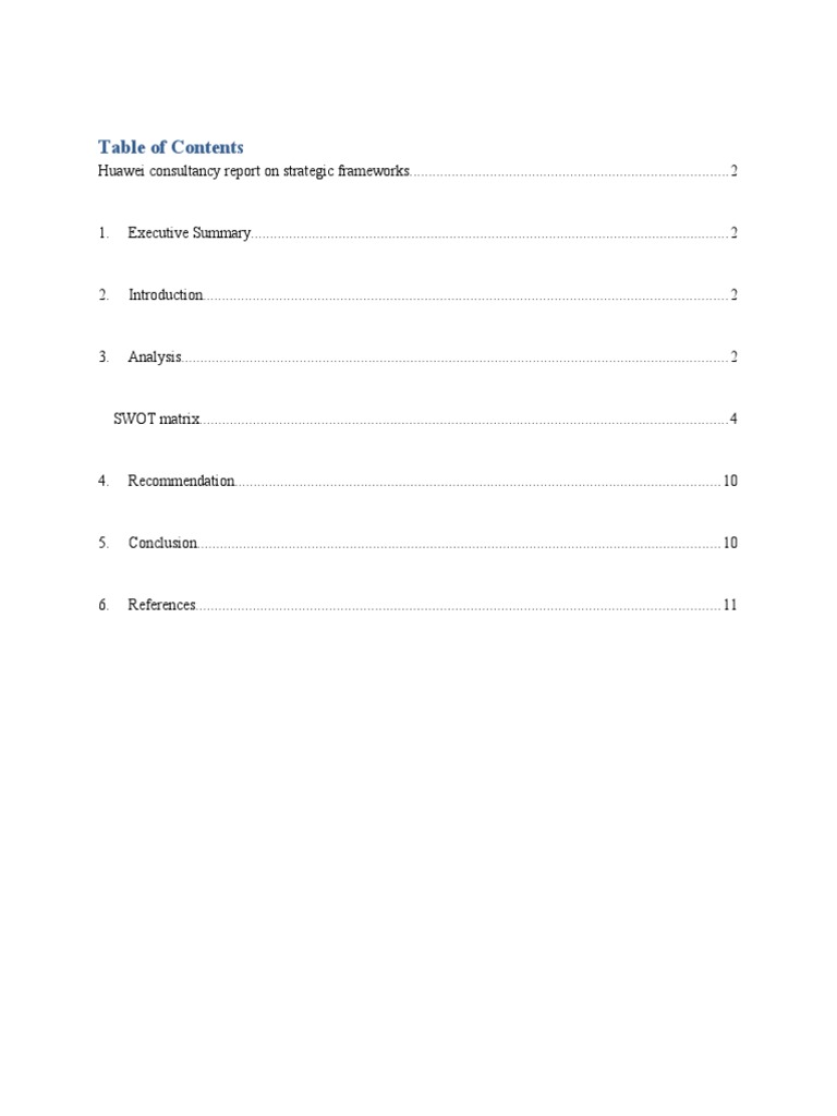 Huawei Report | PDF | Strategic Management | Competitive Advantage