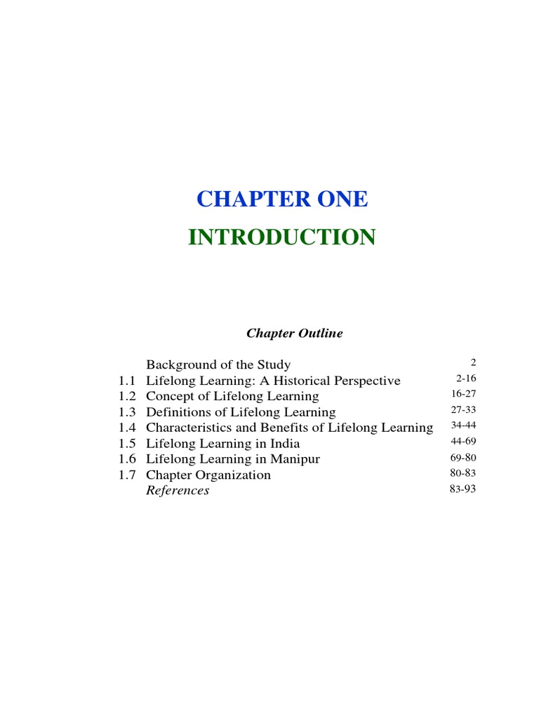 09 - Chapter 1 | PDF | Lifelong Learning | Adult Education