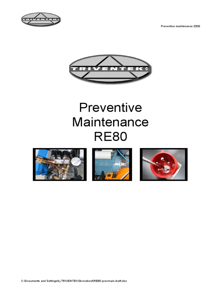 Preventive Maintenance RE80 | PDF | Heat Exchanger | Fuse (Electrical)