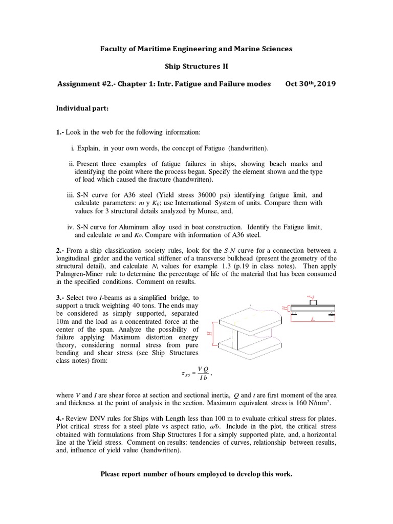Fatigue and failure analysis of ship structures | PDF | Fatigue ...