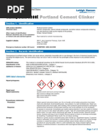 Cement Safety Data Sheet 2024 | PDF | Cement | Dermatitis