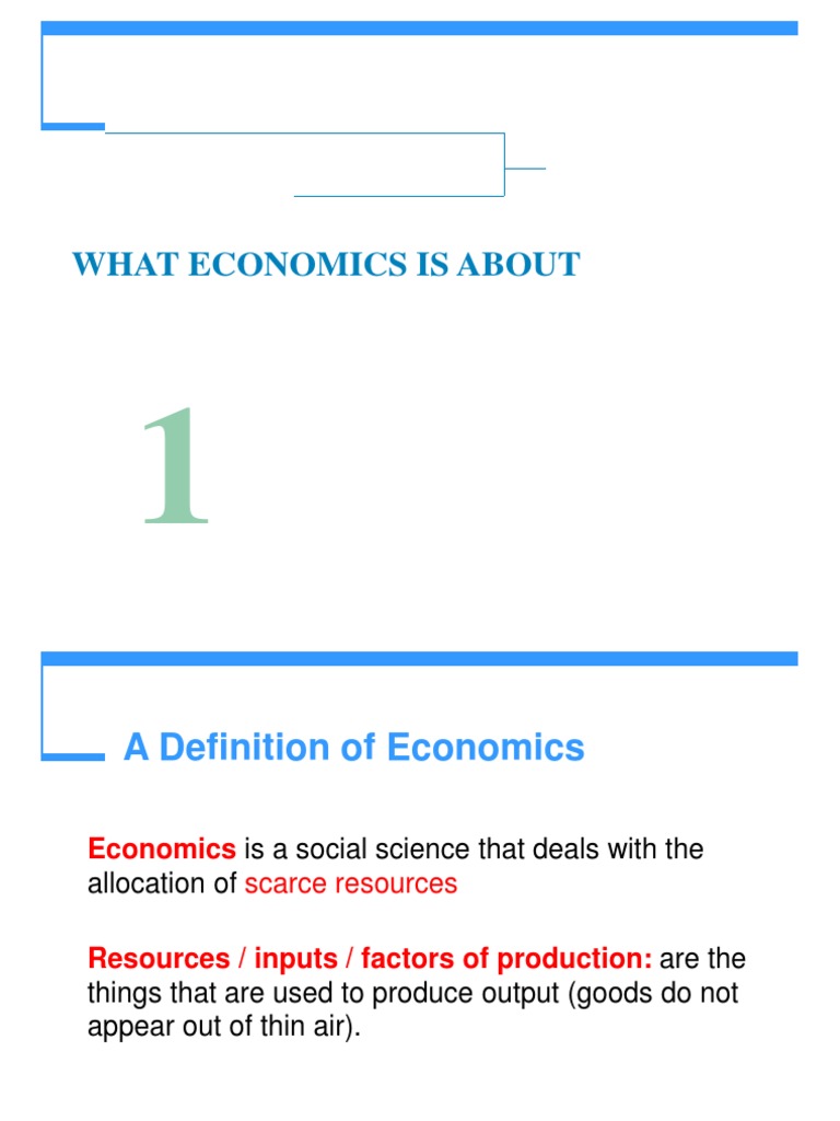Ch01 PDF | PDF | Economics | Economies