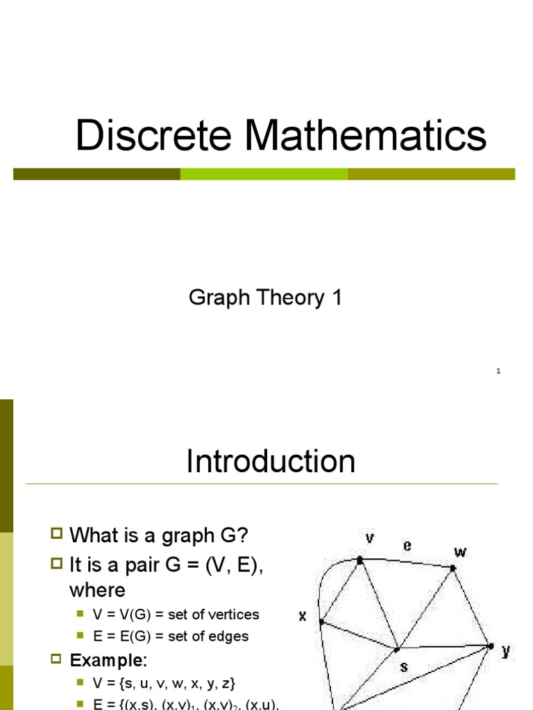 An Introduction to Fundamental Graph Theory Concepts | PDF | Vertex ...