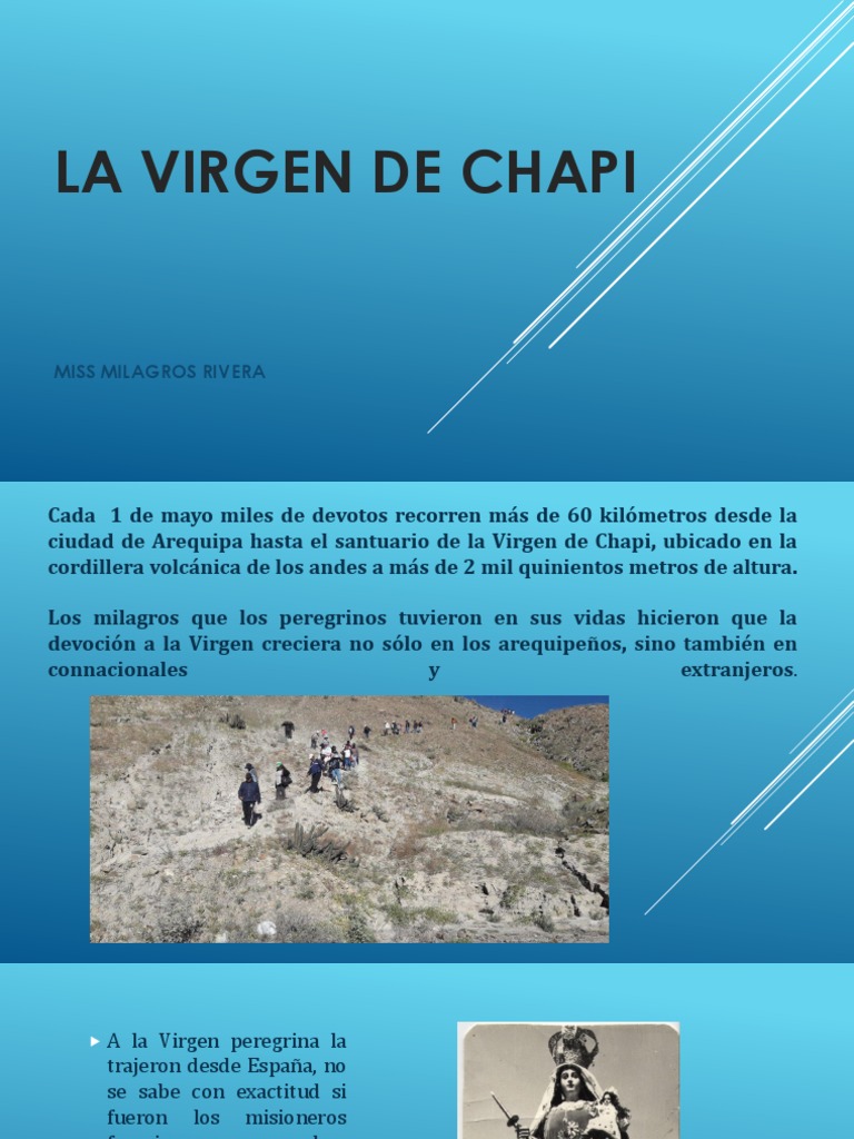La Virgen de Chapi | PDF | Papa juan pablo ii | María, madre de Jesús