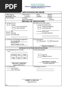 Form 6 Application For Leave | PDF | Leave Of Absence | Sick Leave