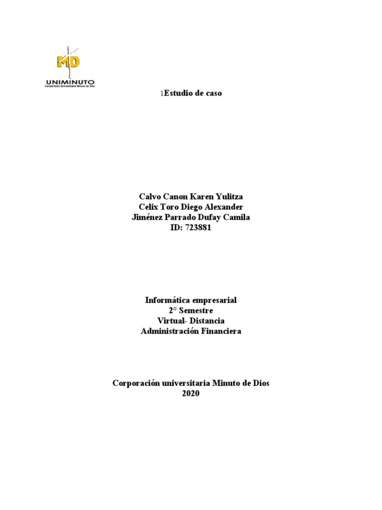 Estudio de Caso Informatica | PDF | Tecnología de información y ...