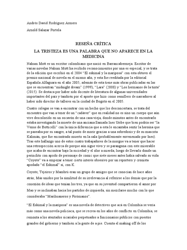 El Eskimal y La Mariposa | PDF