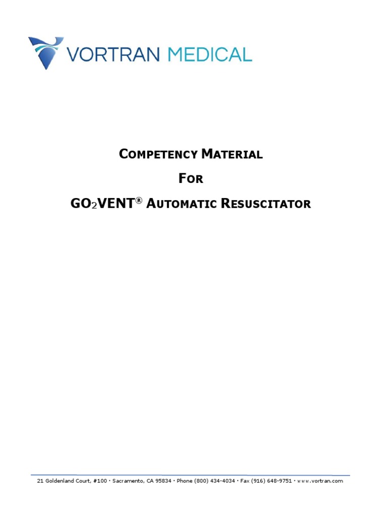Manual Vortran Go2vent 2 | PDF | Respiration | Respiratory System