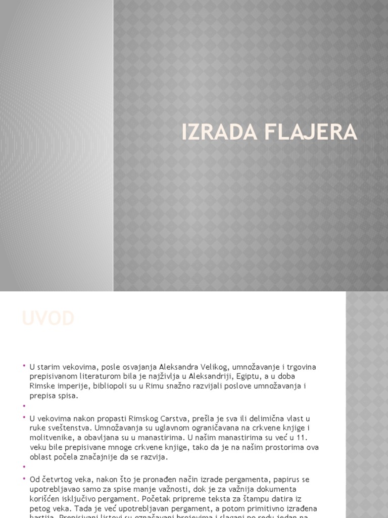 Izrada Flajera | PDF