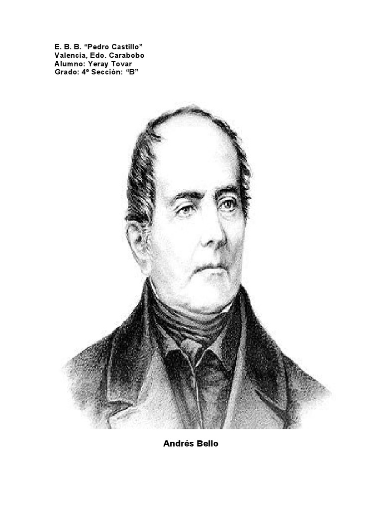 Andrés Bello: Legado Intelectual y Jurídico | PDF | Agitación