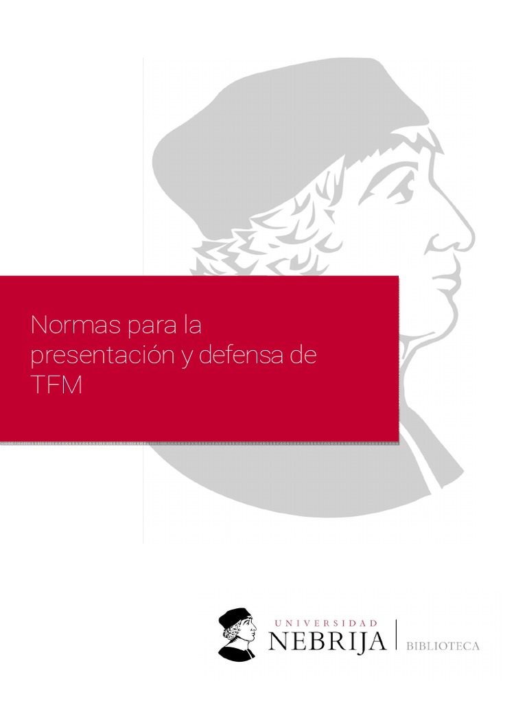 Normas Presentacion TFM | PDF | Archivo de computadora | Información