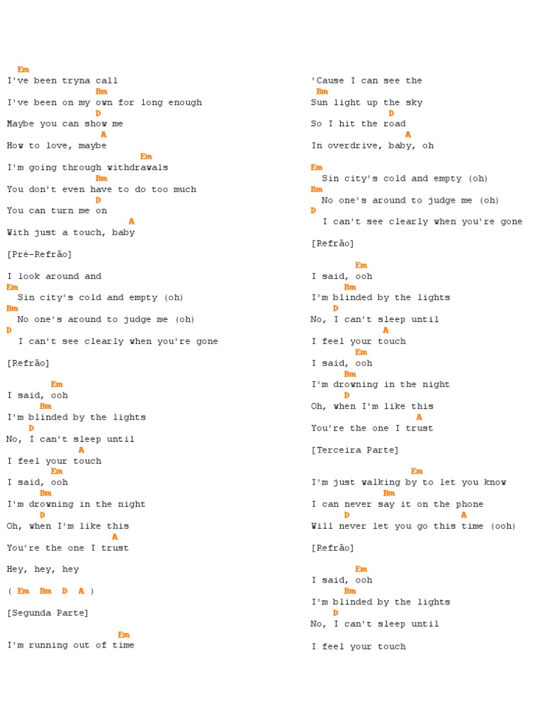 The Weeknd Blinding Lights | PDF