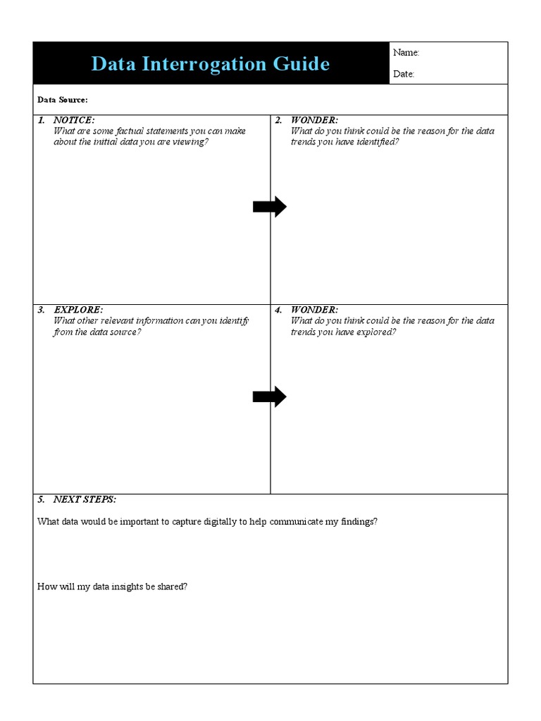 Data Interrogation Guide | PDF