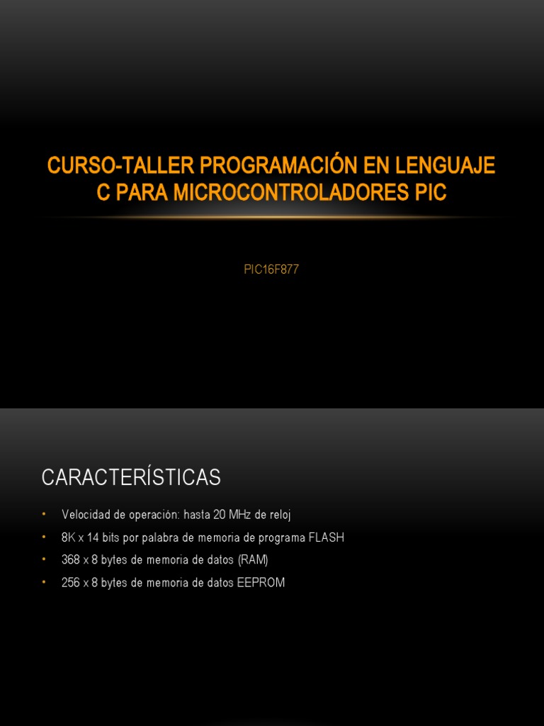 PIC16F877 Con MikroC | PDF | Poco | Algoritmos