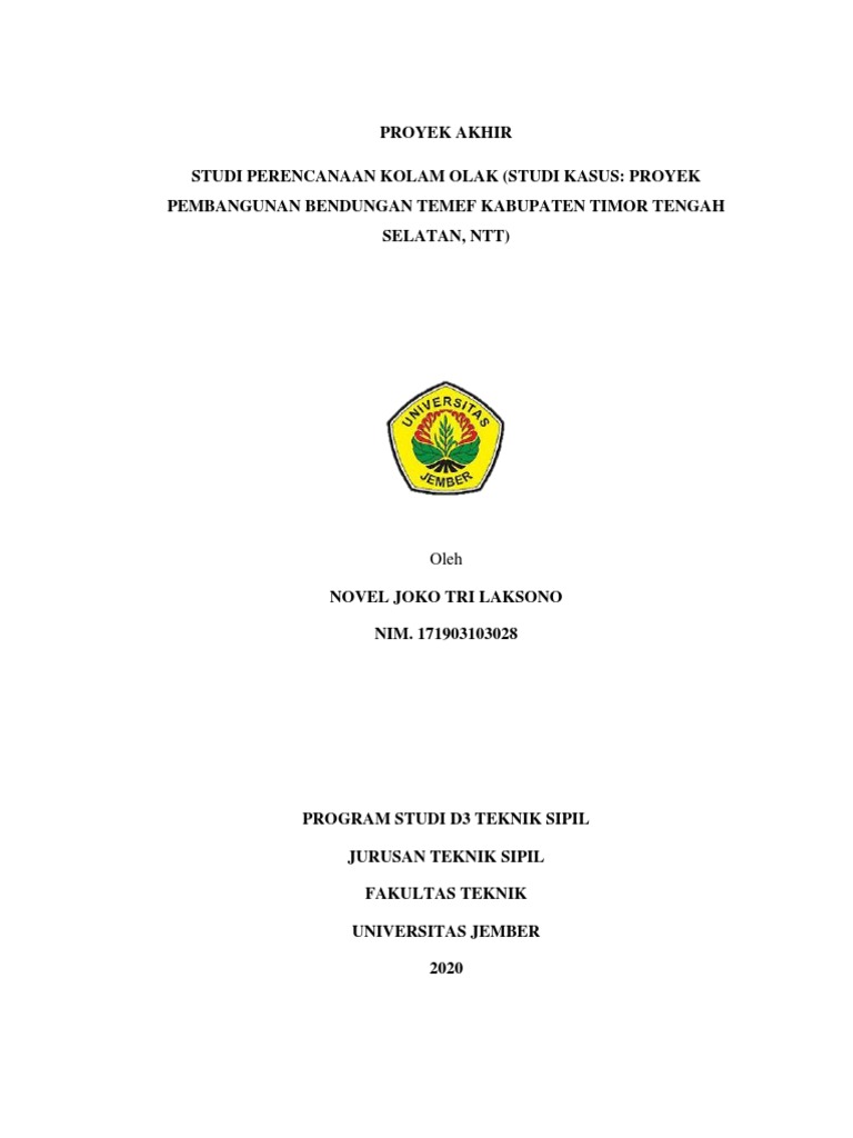 Tugas Akhir Kol. Olak-Rev.01 - (Asst.27 April 2020) PDF | PDF | Sains ...