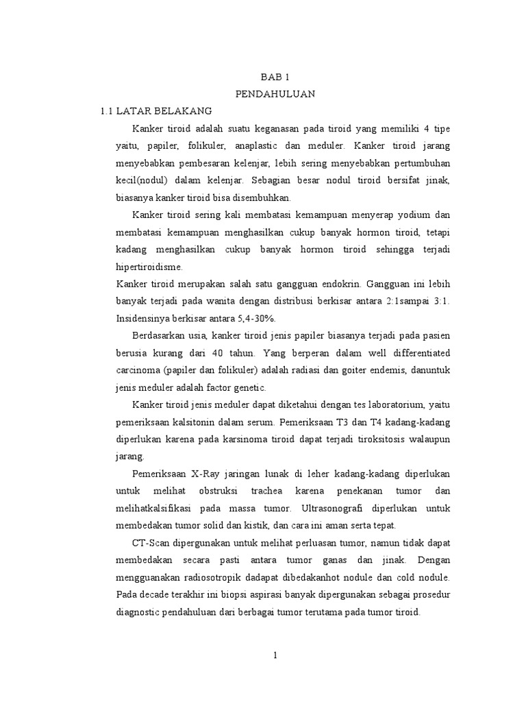 Makanan Pantangan Kanker Tiroid Papiler | PDF | Pengembangan Diri ...