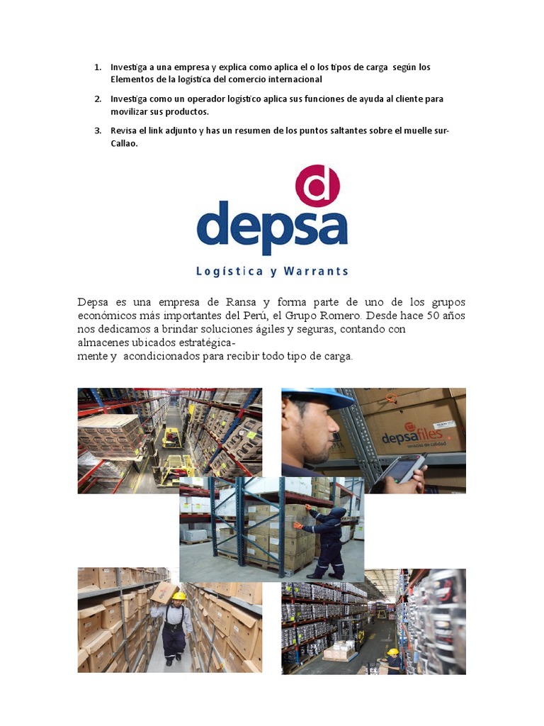 DEPSA | PDF | Logística | Lima