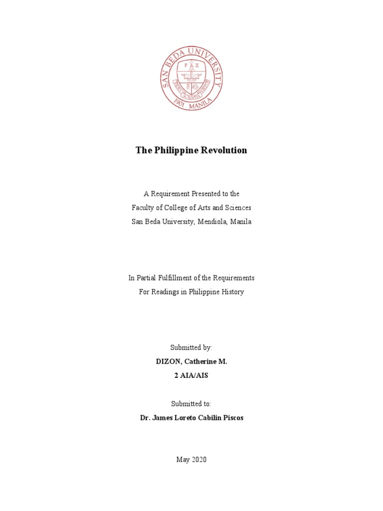 The Philippine Revolution: A Timeline of Major Events from Spanish ...