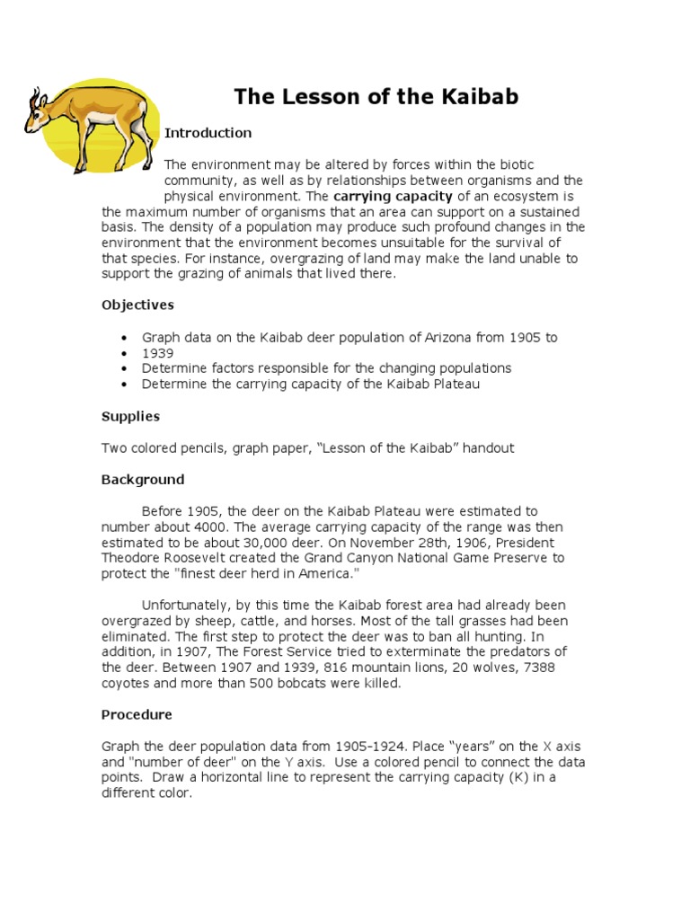 Lessons from the Kaibab Deer Experience | PDF | Natural Environment ...