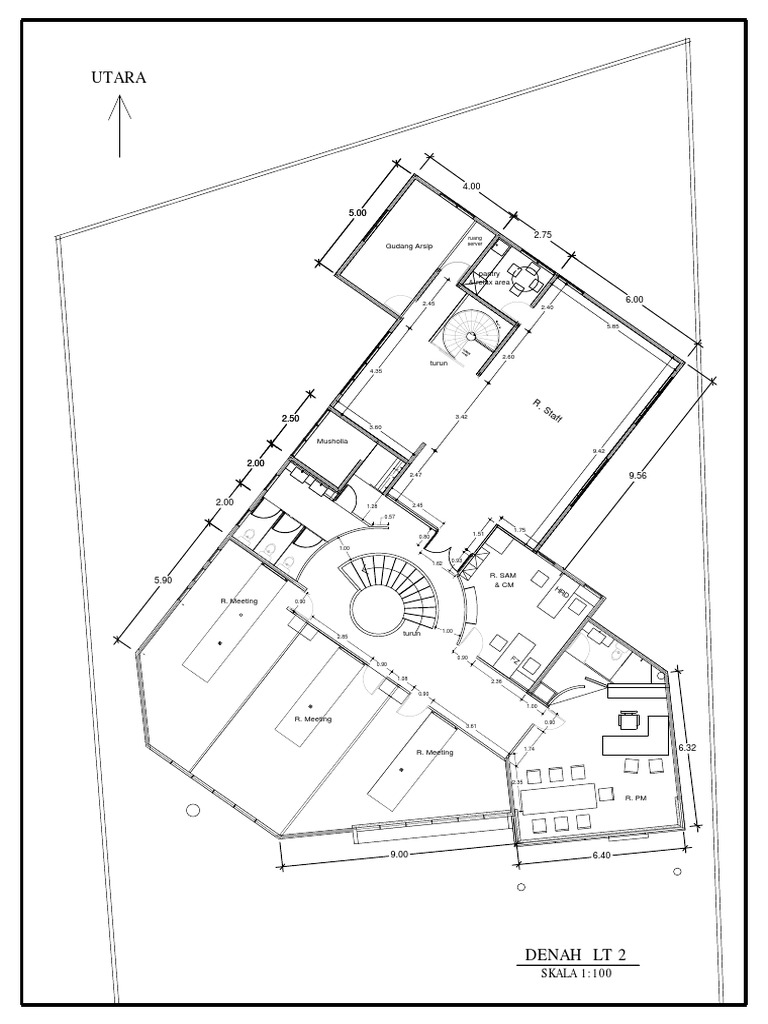 Ukuran Ruang Staff | PDF