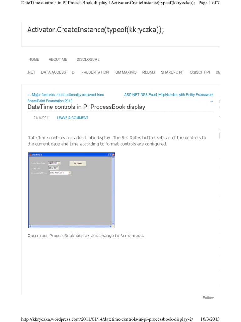 Datetime Controls in P | PDF | Computer Programming | Computing