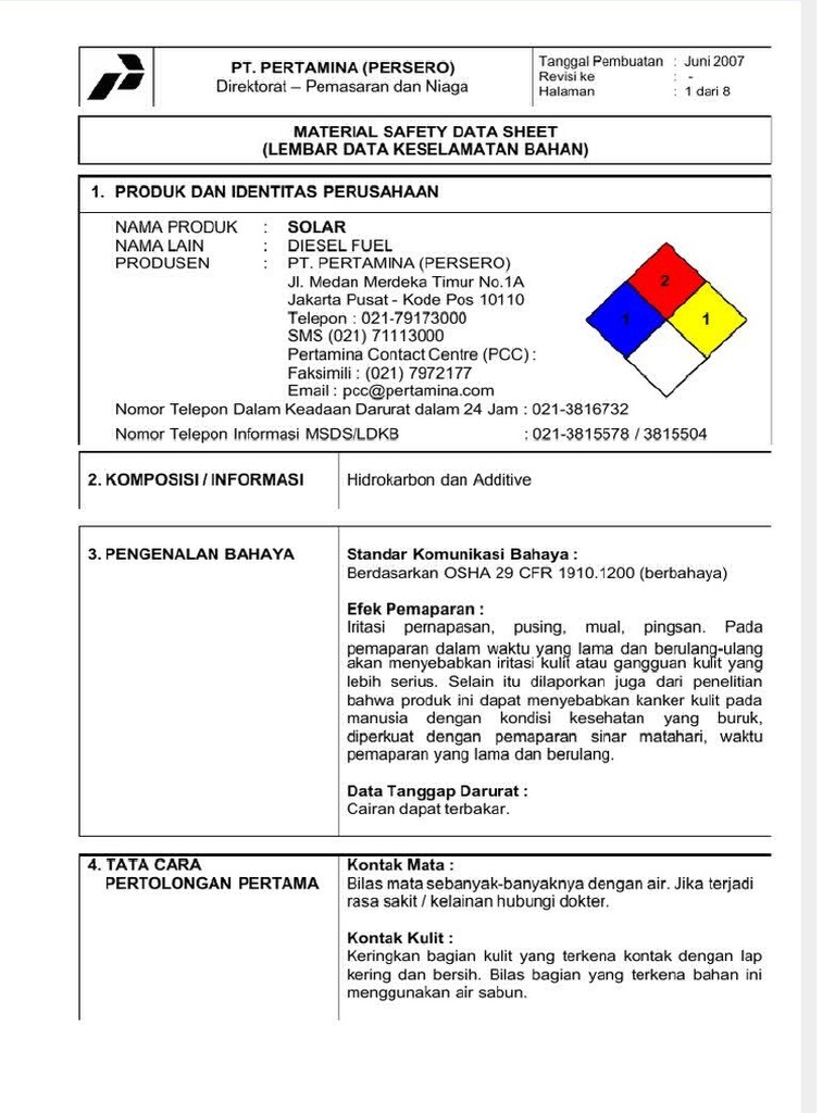 Msds Solar | PDF