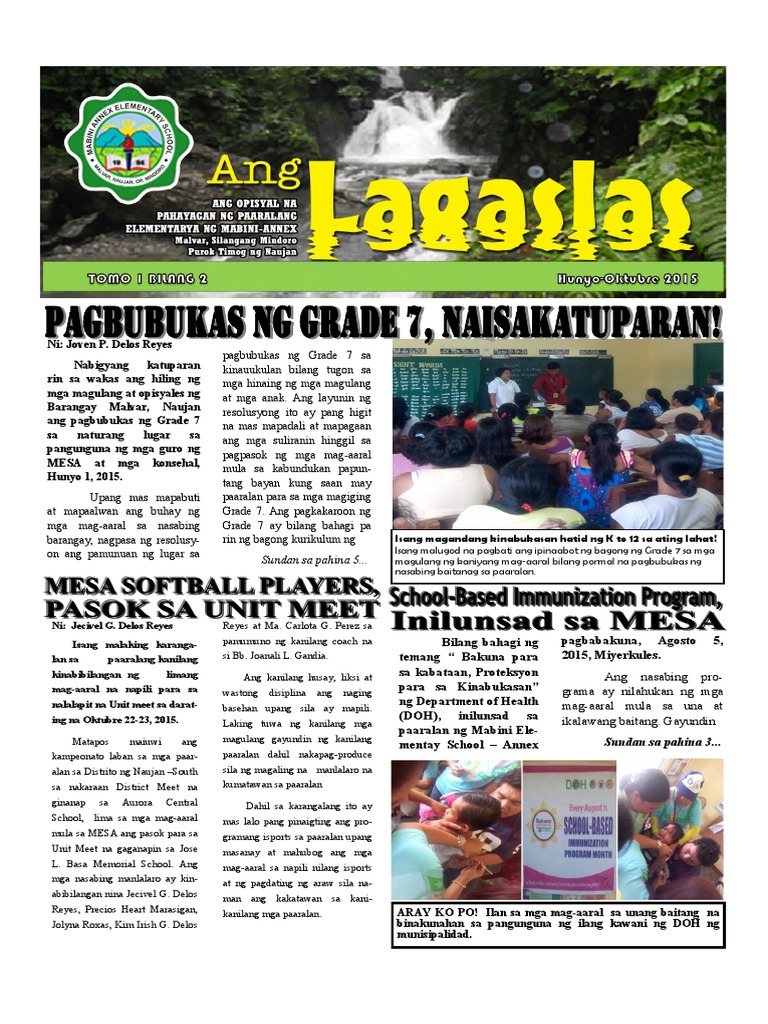Ang Lagaslas 2015 PDF | PDF